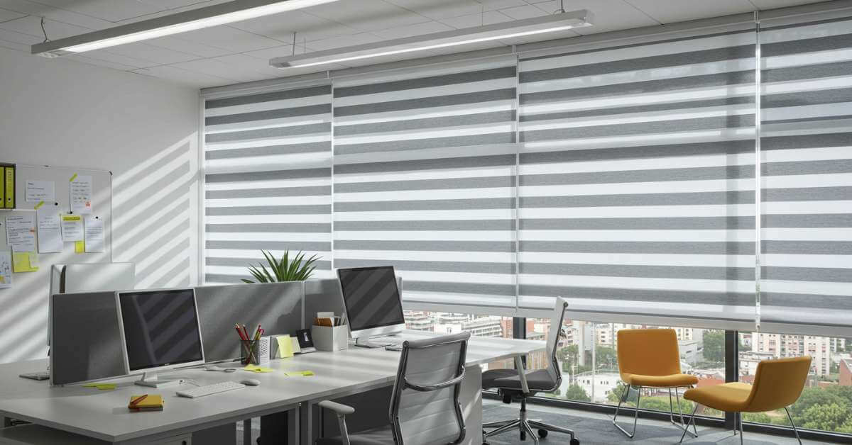 Custom Layered Shades for Offices & Commercial Spaces